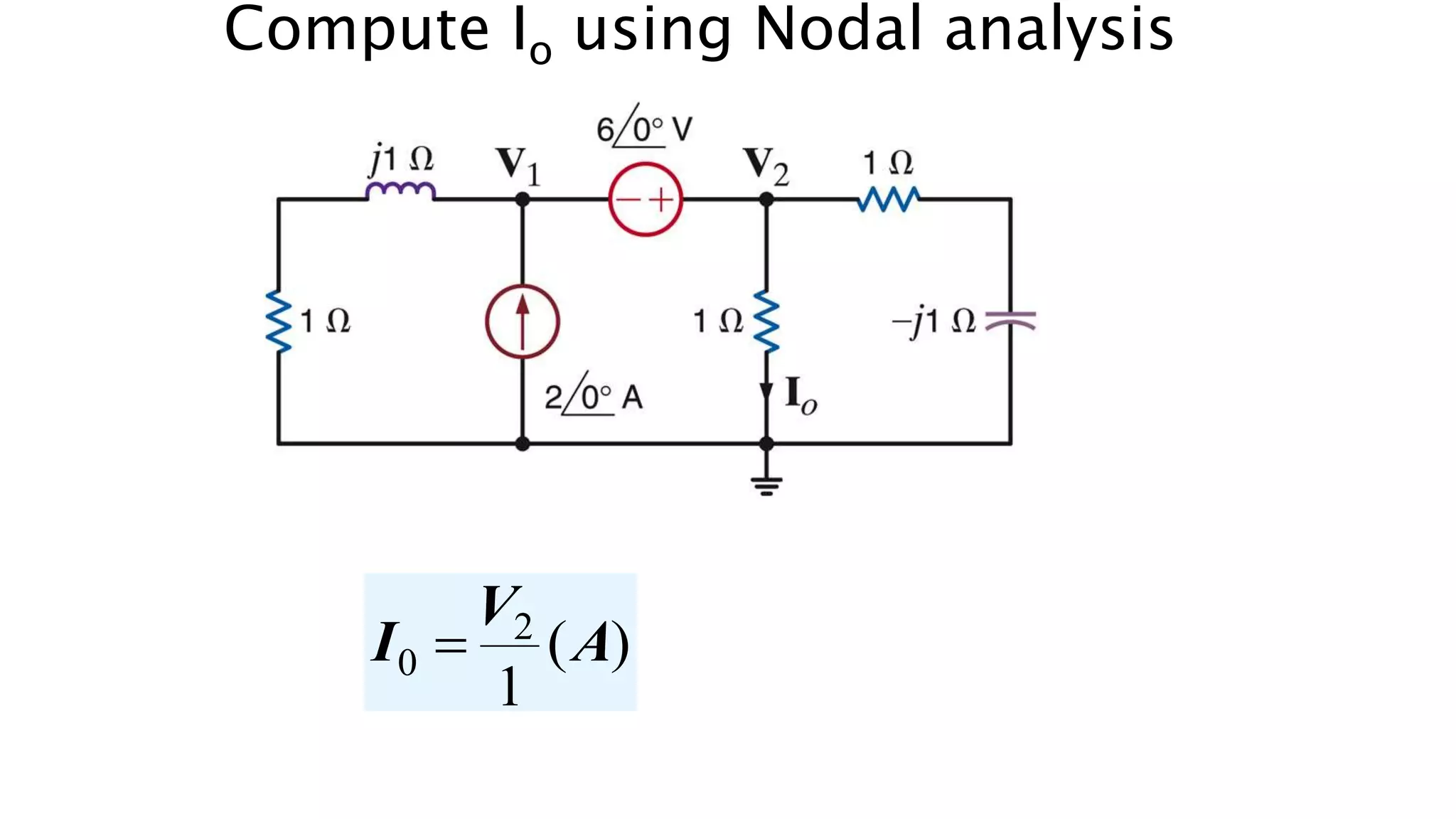 Nodal anlysis with super node | PPTX