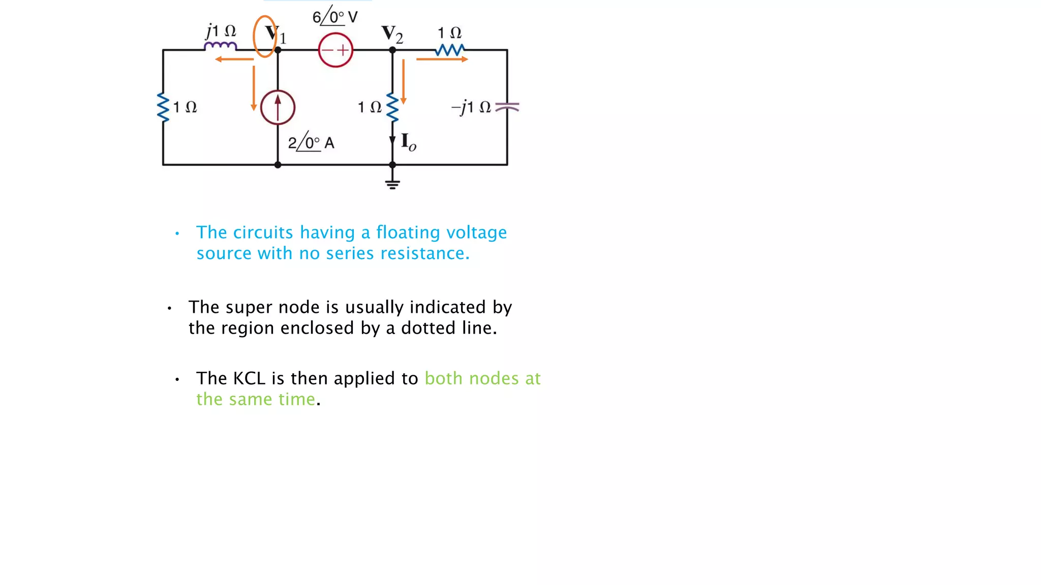 Nodal anlysis with super node | PPTX
