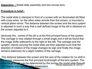 Nodal poinf with focal length | PPTX