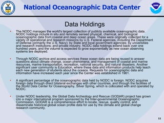 NOAA's National Oceanographic Data Center | PPT