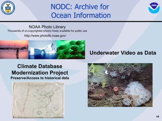 NOAA's National Oceanographic Data Center | PPT