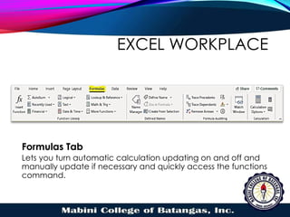 NODE-1-EXCEL-WORKPLACE.pptx help you study | PPTX
