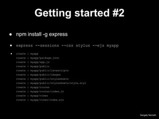 Node.js with Express | PDF | Web Development | Internet