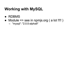 Introduction to Node.js