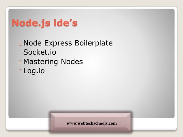Node.js tutoria for beginner