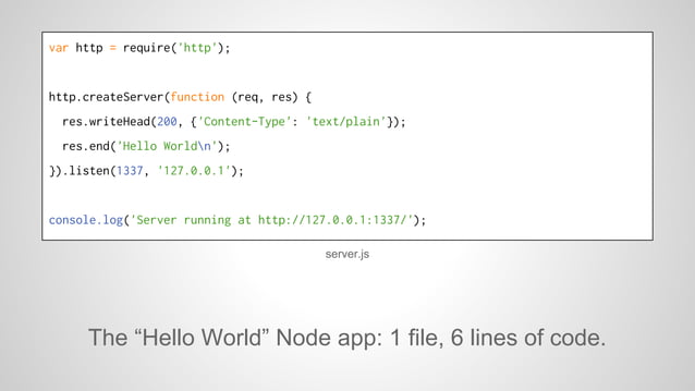 Node.js vs Play Framework | PPT