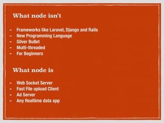 Quick Introduction to Node.js