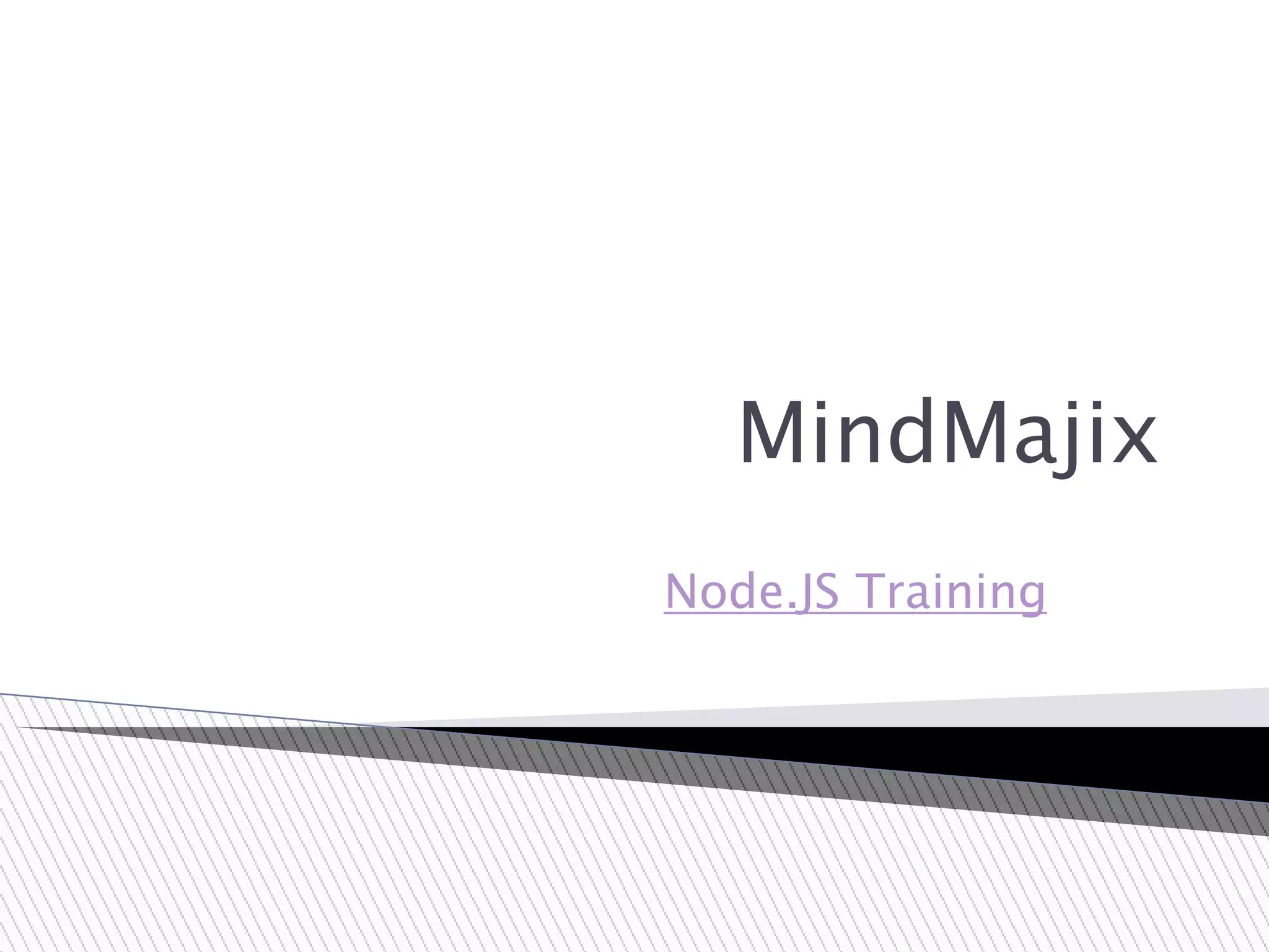 Live Node.JS Training | PPT