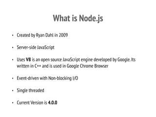 Node.js for beginner | PDF | Web Development | Internet