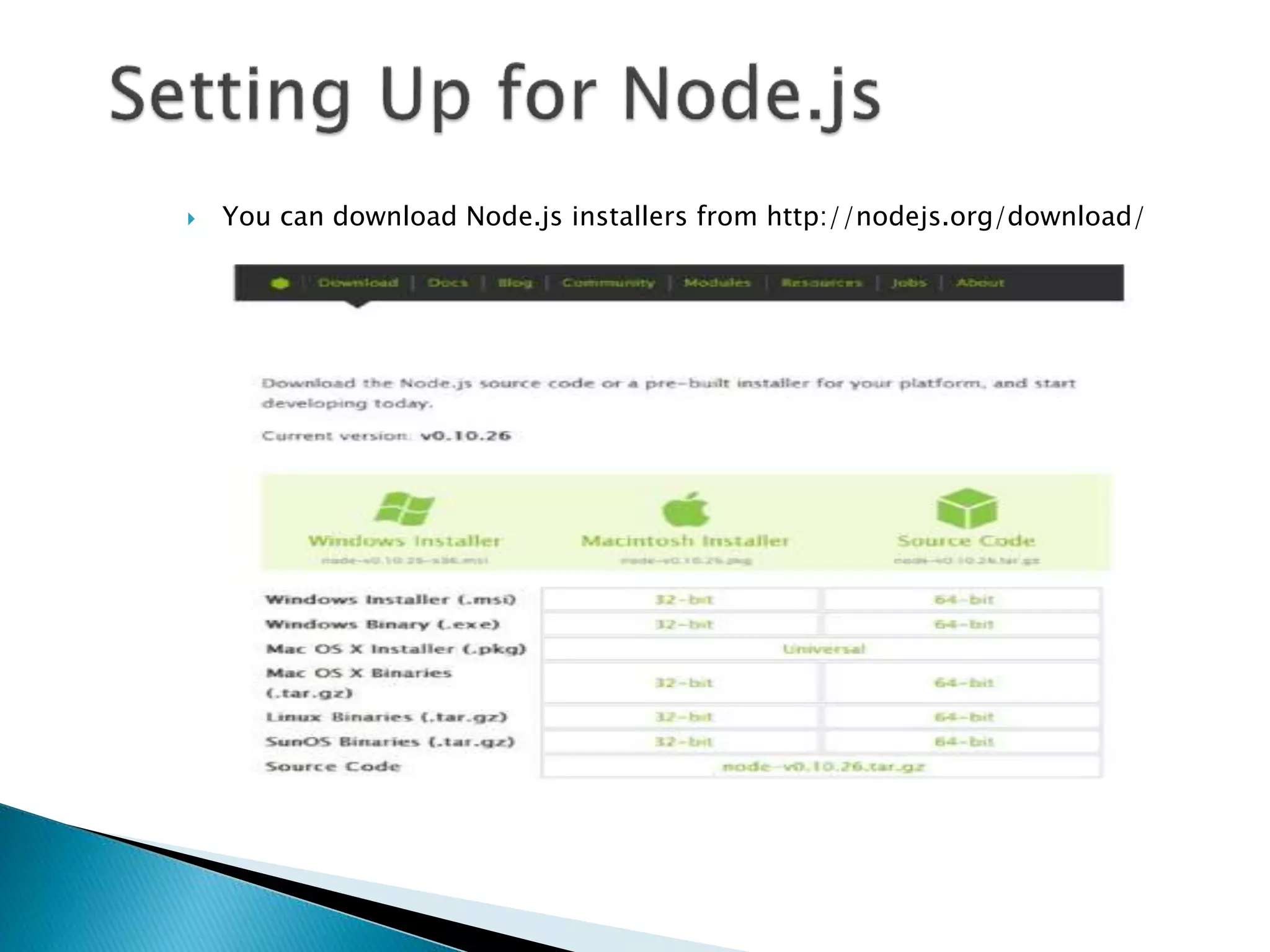 Introduction to node.js