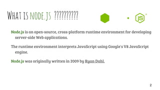 Introduction to NodeJS | PPTX