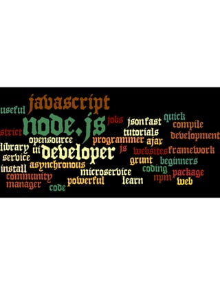 Node.js expressed in word clouds | PDF