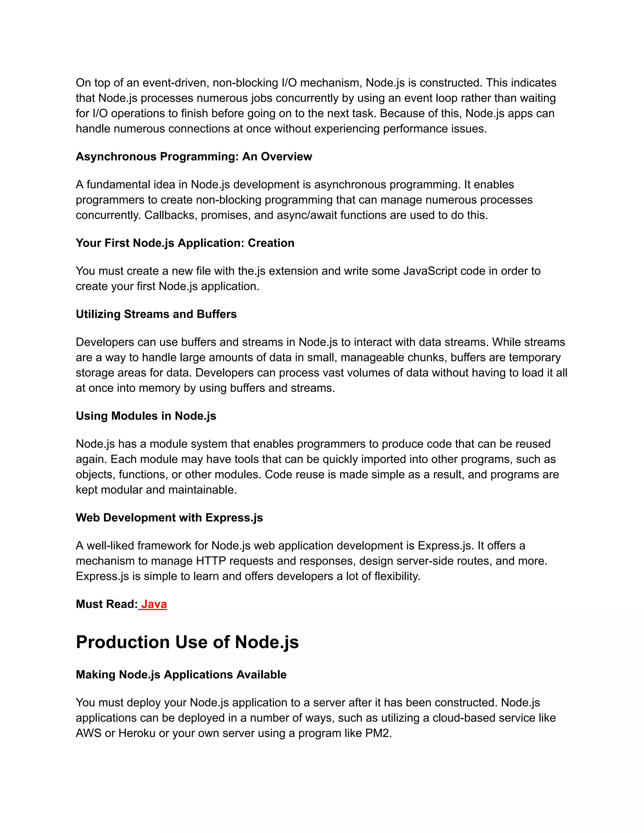 Node.js.pdf | Web Development | Internet