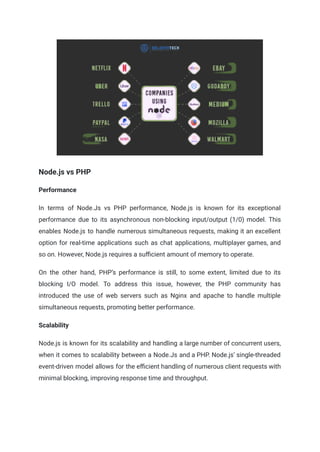 Node.Js Vs PHP: Which is Likely a Better Server Side Environment? | PDF ...