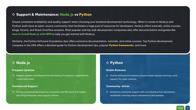 NodeJS vs Python 2024: Which is better for backend development? | PPT