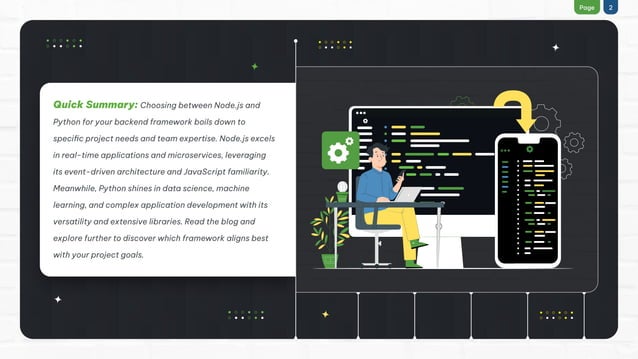 NodeJS vs Python 2024: Which is better for backend development? | PPT