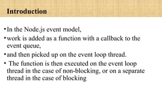 Node js for backend server development. | PPTX