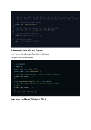 Node.js 23: What’s New, Why It Matters, and How to Upgrade | PPTX