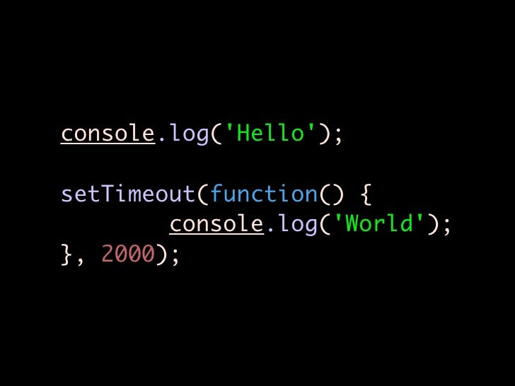 node.js: Javascript's in your backend