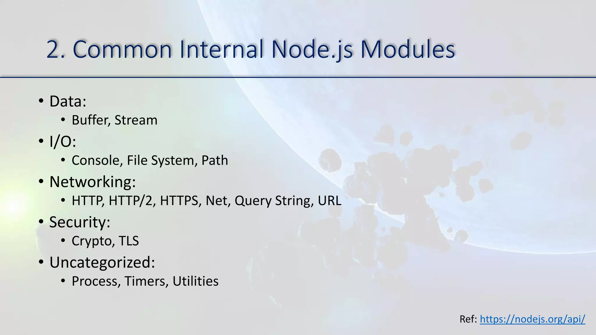 Node.js System: The Approach | PPT