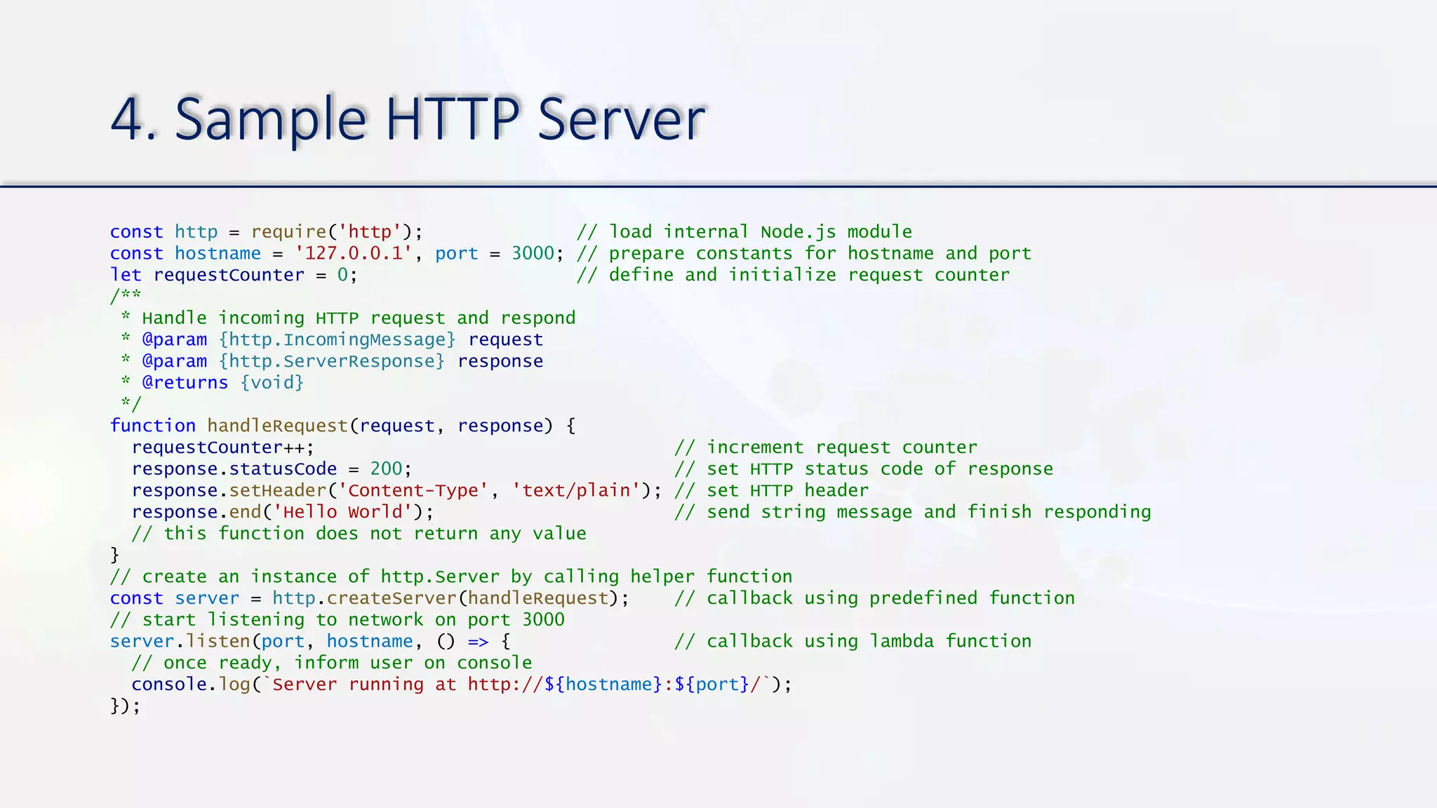 Node.js System: The Approach | PPT