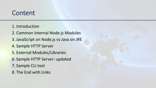 Node.js System: The Approach | PPT