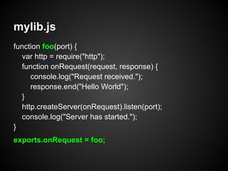 Node.js 1, 2, 3 | PPT
