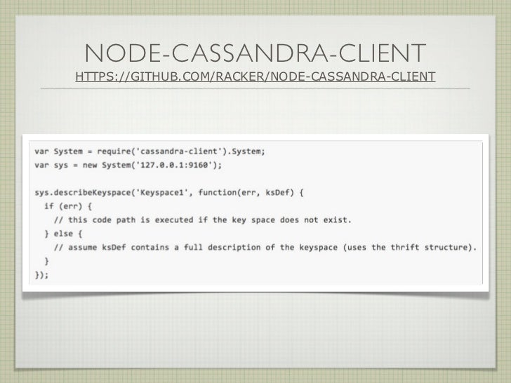 Node Cassandra Client Github Racker Node Cassandra Client