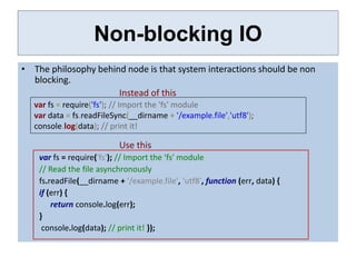 Node.js introduction | PDF | Web Development | Internet