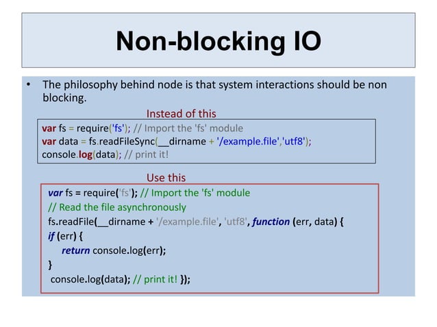 Node.js introduction | PDF | Web Development | Internet