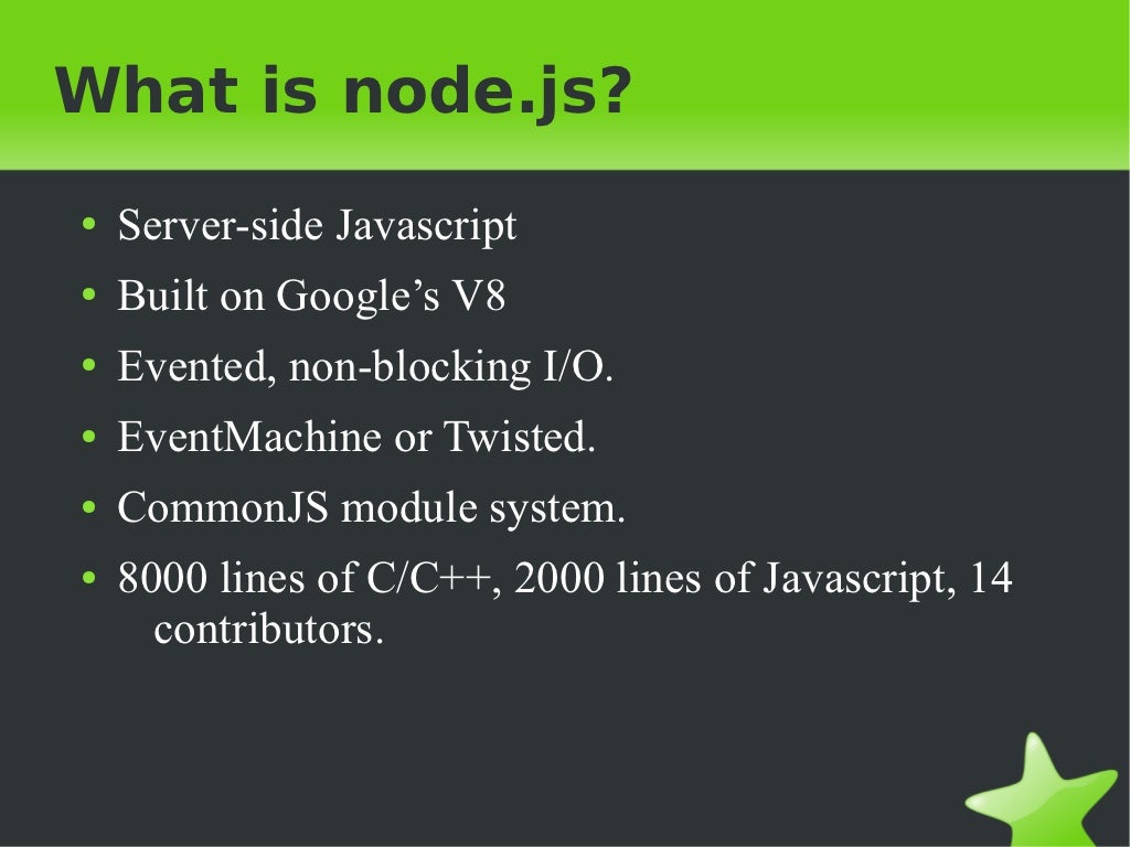 Node.js Presentation