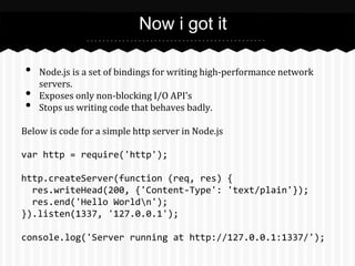 Node.js primer | PPT