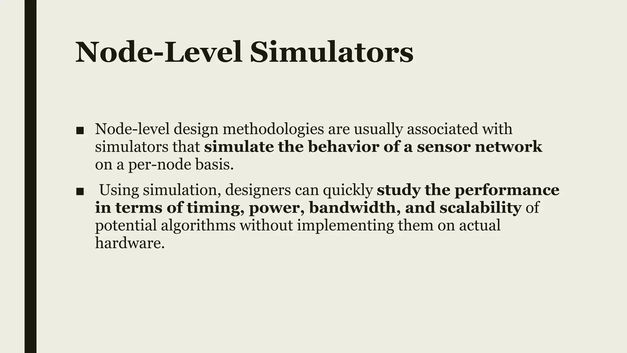 Node level simulators | PPTX | Internet of Things | Internet