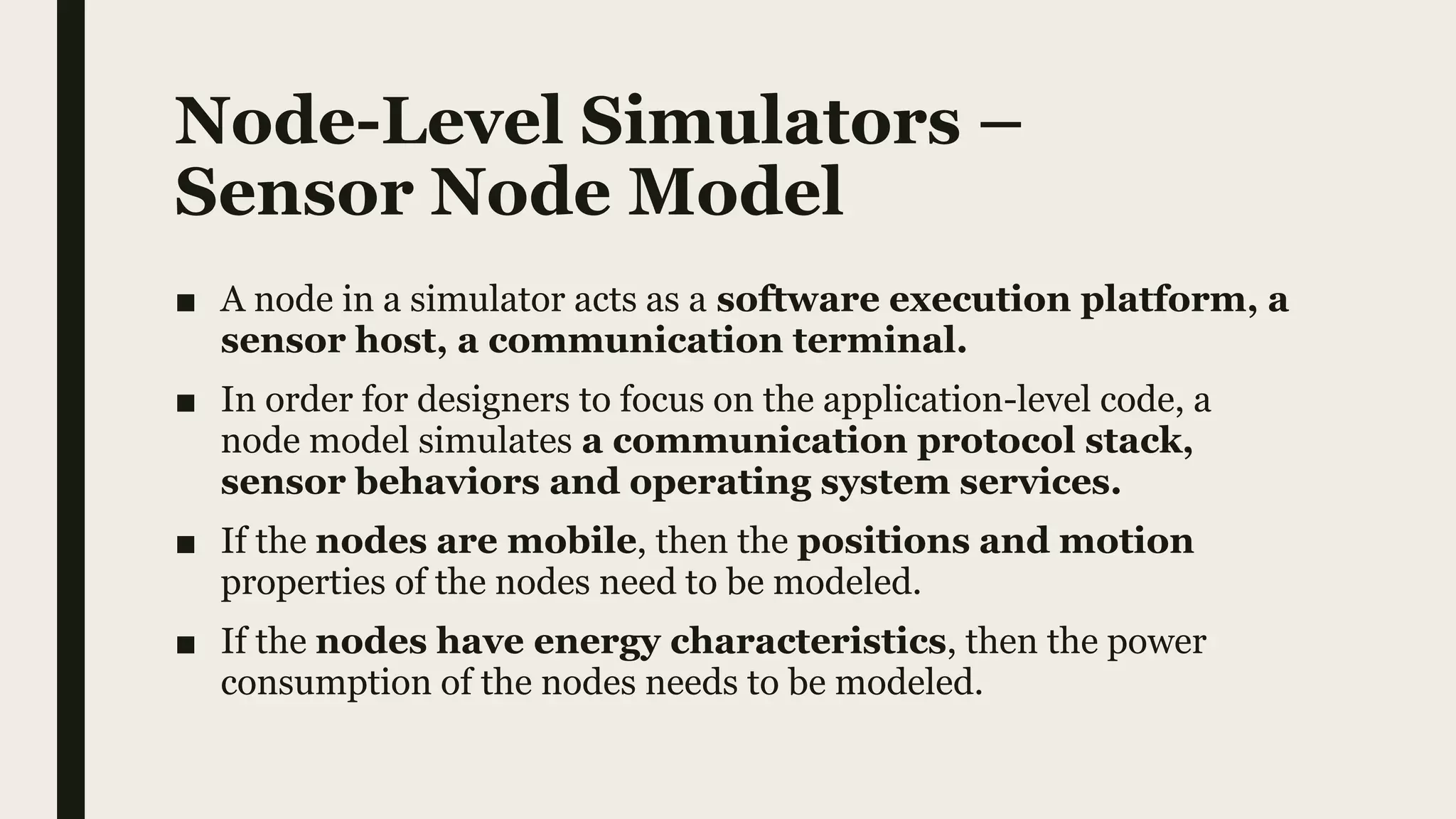 Node level simulators | PPTX