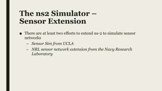 Node level simulators | PPTX | Internet of Things | Internet