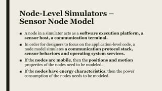Node level simulators | PPTX | Internet of Things | Internet
