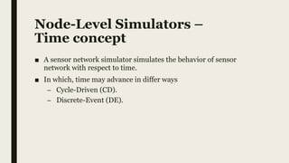 Node level simulators | PPTX | Internet of Things | Internet