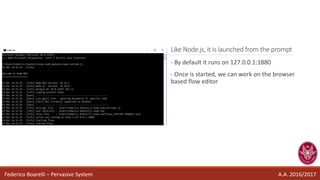 Node-RED - A visual tool to wiring the internet of things | PPTX