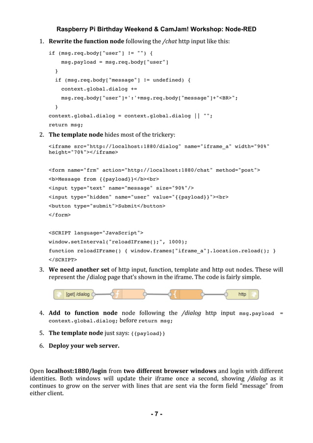 An introduction to workflow-based programming with Node-RED | PDF