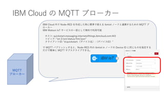 IBM Watson IoT を用いた遠隔ゲームコントローラーと Node-RED による簡易カスタマイズによる実現 | PPT