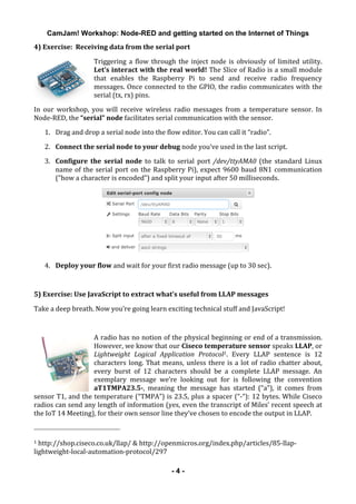 Node-RED and getting started on the Internet of Things | PDF