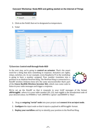 Node-RED and getting started on the Internet of Things | PDF
