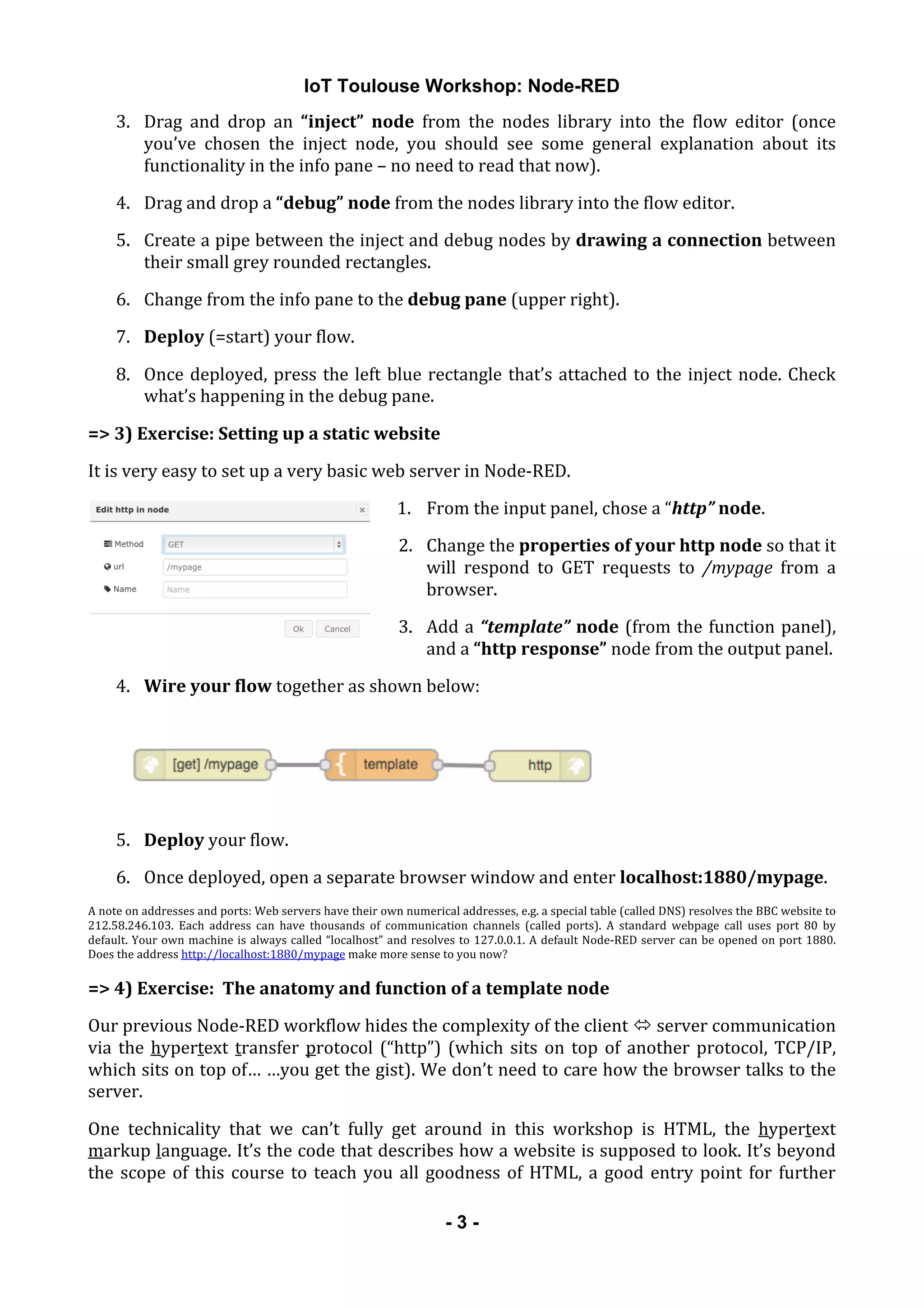 Node-RED workshop at IoT Toulouse | PDF