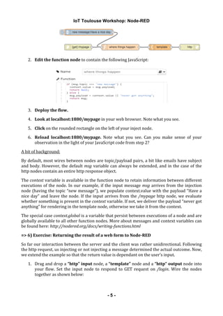 Node-RED workshop at IoT Toulouse | PDF
