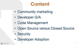 Node1 developer marketing | PPT