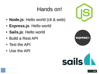 Node, express & sails | PPT