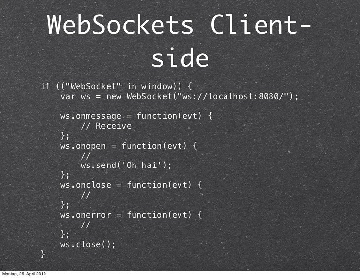 Nodejs And Websockets Intro