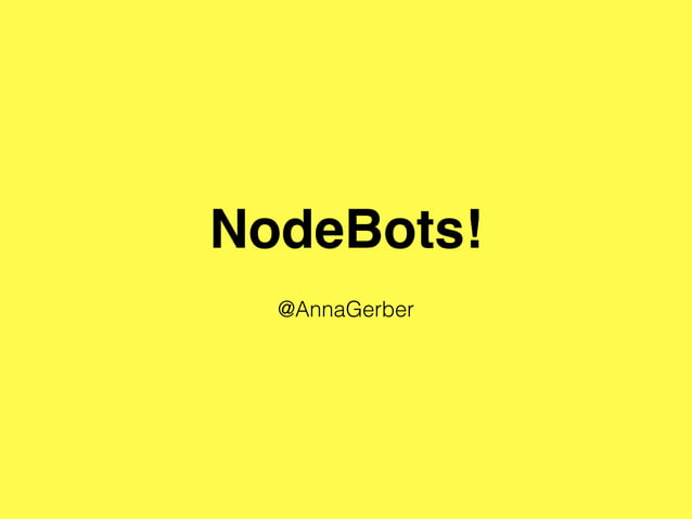 International NodeBots Day Brisbane roundup (BrisJS) | PPT