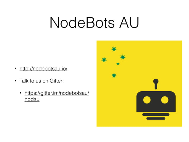 International NodeBots Day Brisbane roundup (BrisJS) | PPT