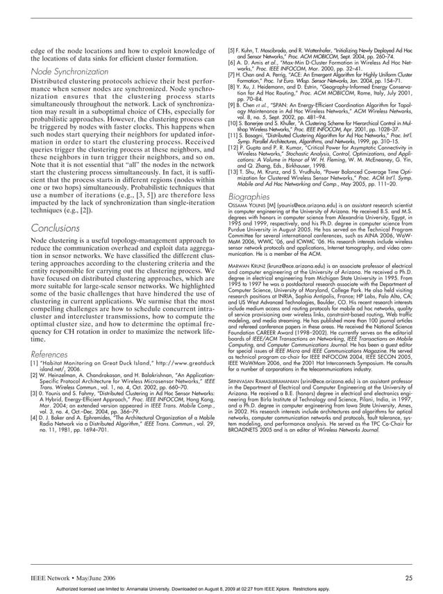 Node clustering in wireless sensor | PDF